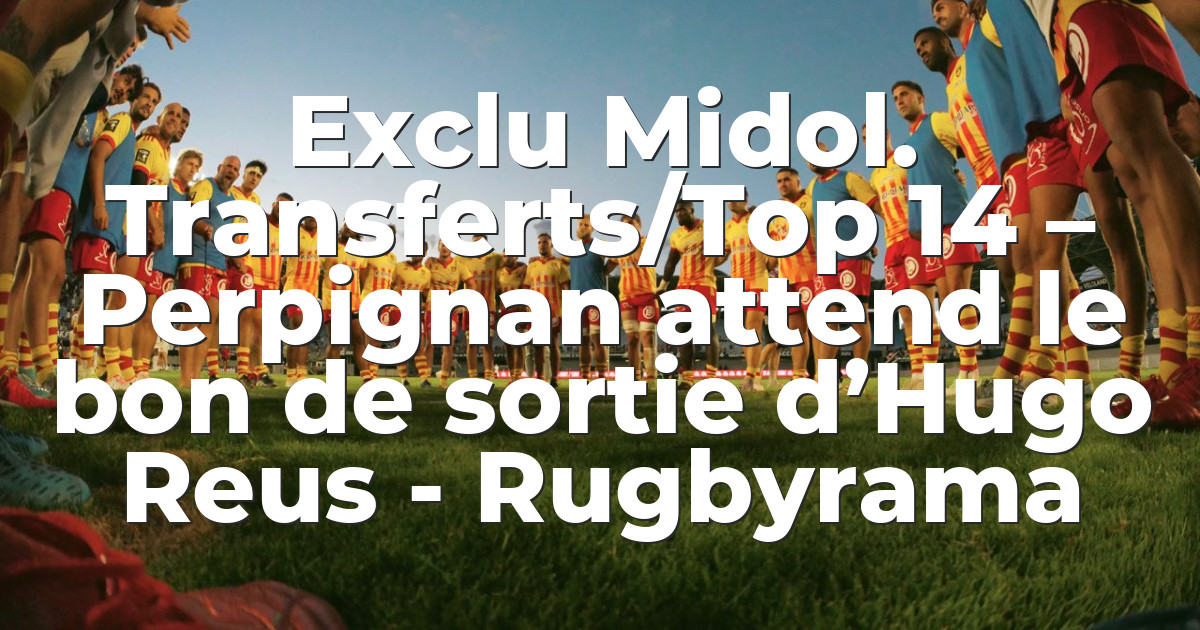 Exclu Midol. Transferts/Top 14 – Perpignan attend le bon de sortie d ...